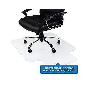 Mount-It! Clear Chair Mat for Carpet