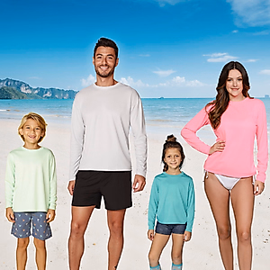 INGEAR Women's Long Sleeve Sun Protection Swim Shirt UV Womens Sun Shirts Rash Guard Black