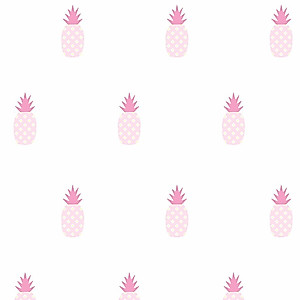 Lush Decor Pineapples Cotton Fitted Crib Sheet 28" W x 52" L x 9" H Pink - Super Soft Baby Crib Sheet