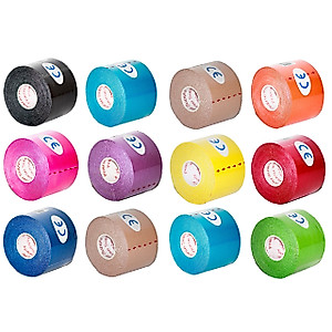 Kinesiology Tape Pro, Athletic Waterproof Muscle Support Adhesive Kinesio Sport Tape for Athletes 2 inches x 16.4 feet, 2 Rolls, Light Blue