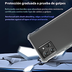 USTIYA Case for Motorola Moto ThinkPhone Clear TPU Four Corners Protective Cover Transparent Soft