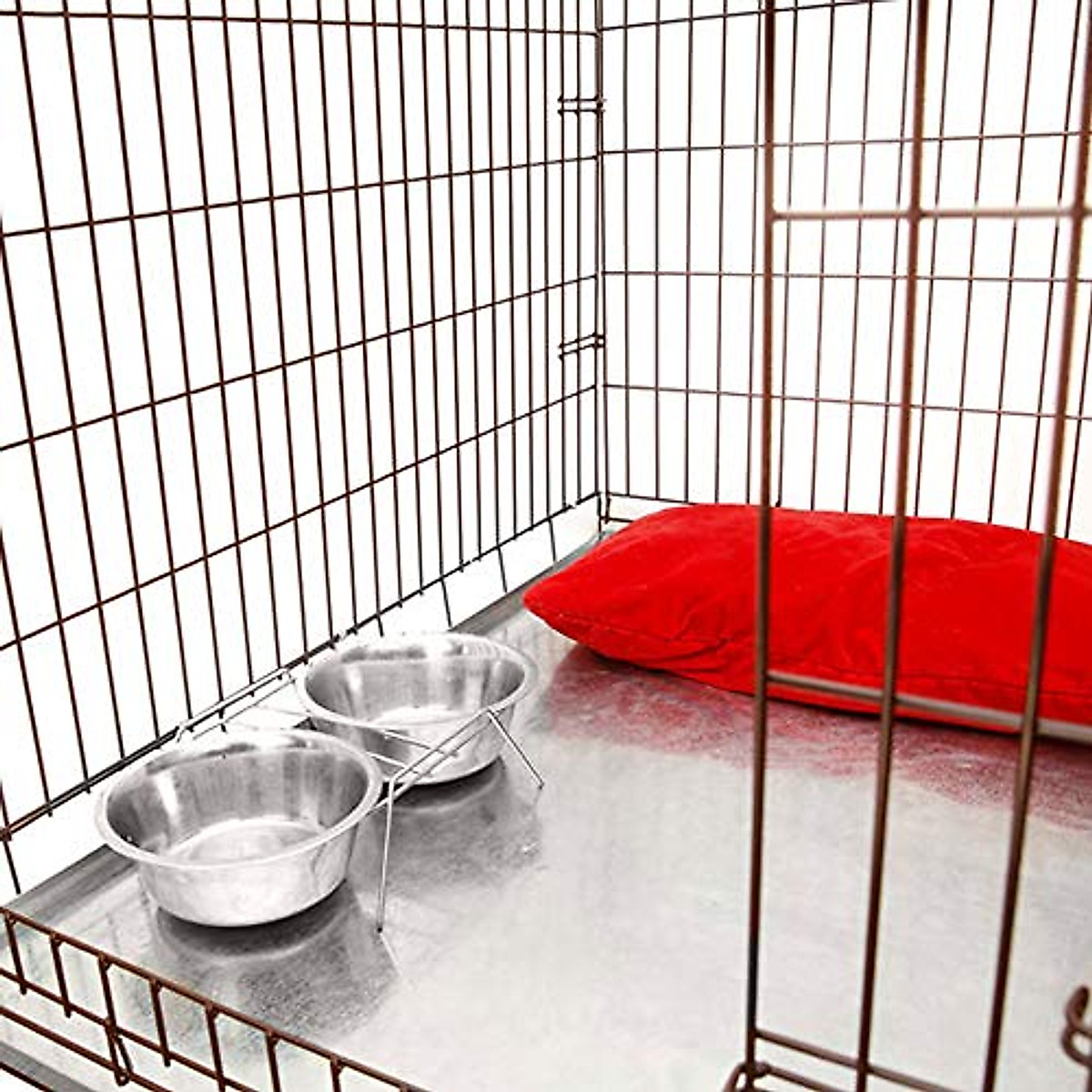 KOPEKS Galvanized Metal Tray for Dog Crates, Pet Kennels, Restaurant Grease Traps, and Floor Protection, Chew Proof Durability, Heavy-Duty Reusable Coverage, 41 x 27 Inches, (KPS-1119)