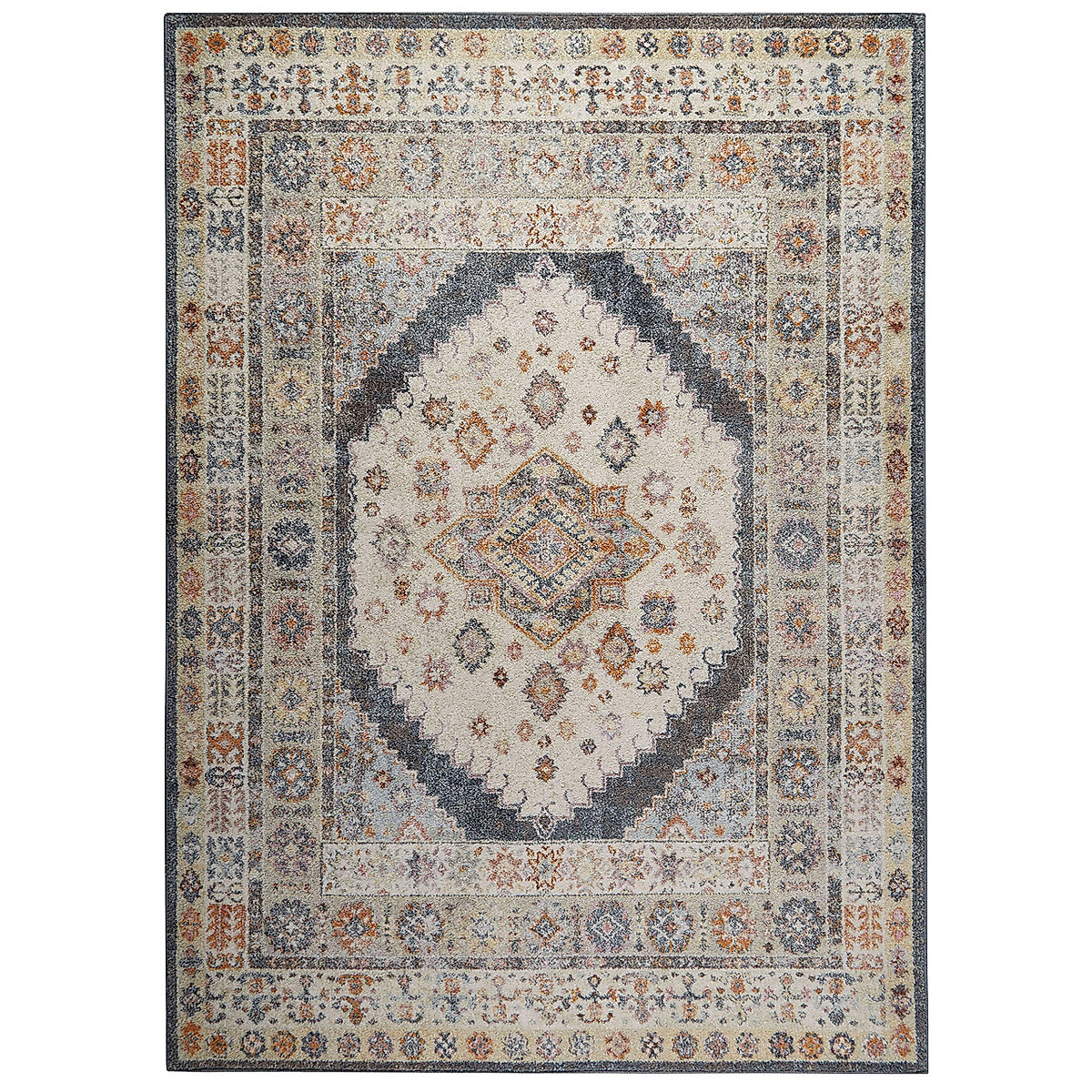 Home Dynamix Chloe Mars Area Rug, 5 ft 3 in x 7 ft 3 in, Blue/Orange