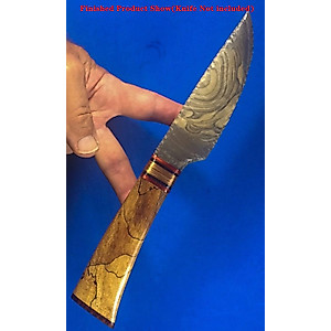 Aibote 1 Pair Spalted Maple Wood Knife Handle Scales Slabs Custom DIY Tools Material for Blank Blades Knives Jewelry Handicrafts Making(4.7"x1.6"x0.31")