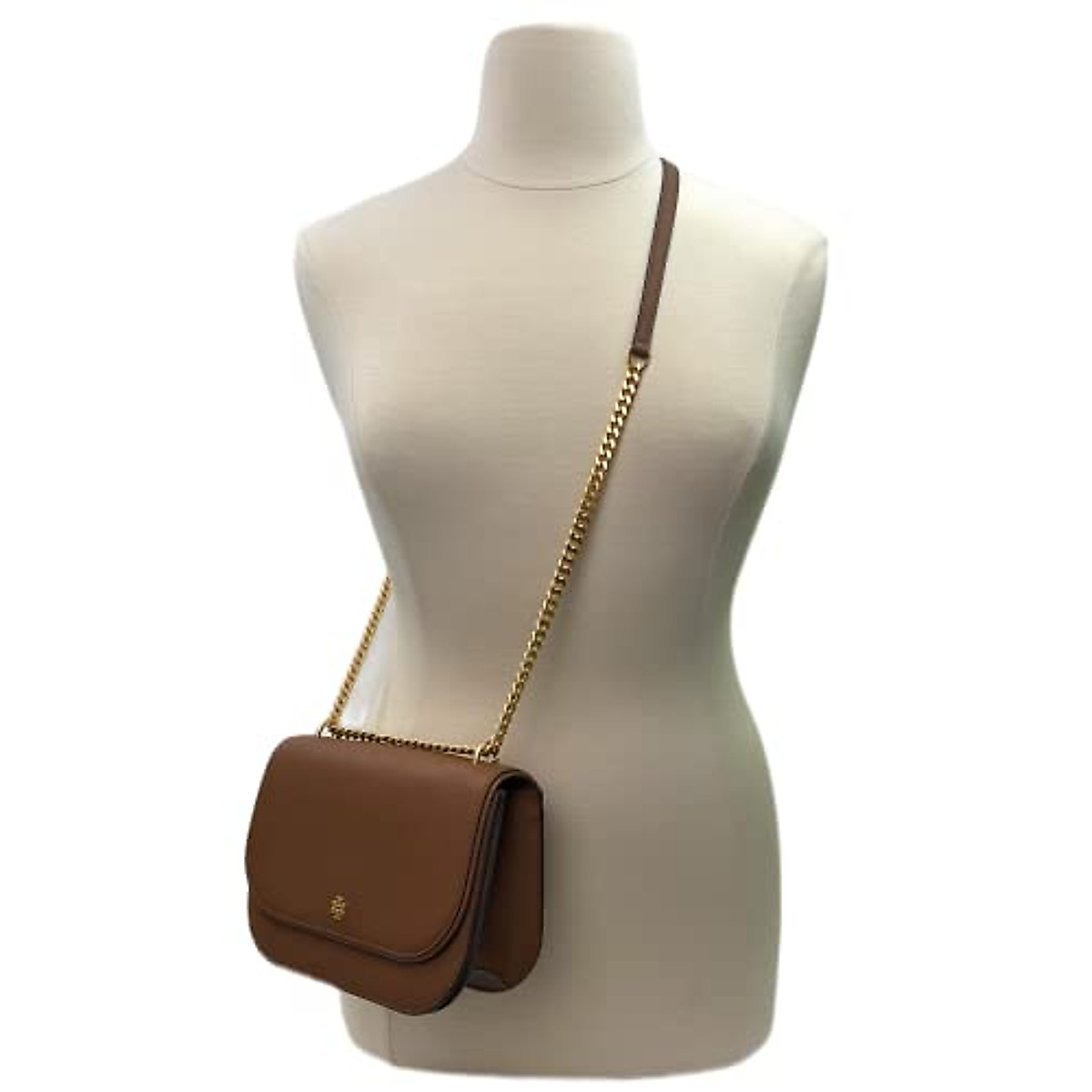 Tory Burch Emerson Flap Adjustable Shoulder Bag (Moose)