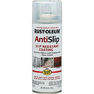 Rust-Oleum Stops Rust Anti-Slip 271455 Antislip Spray 12 oz, Clear Finish, 12 Ounce, 12 Fl Oz