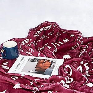 SRIZIAN Gifts for Mom, Birthday Gifts for Mom, I Love You Mom Gift Blanket, with Printed Blanket, Unique Mom Gift from Daughter or Son for Valentine's Day, Birthday, Thanksgiving, Christmas