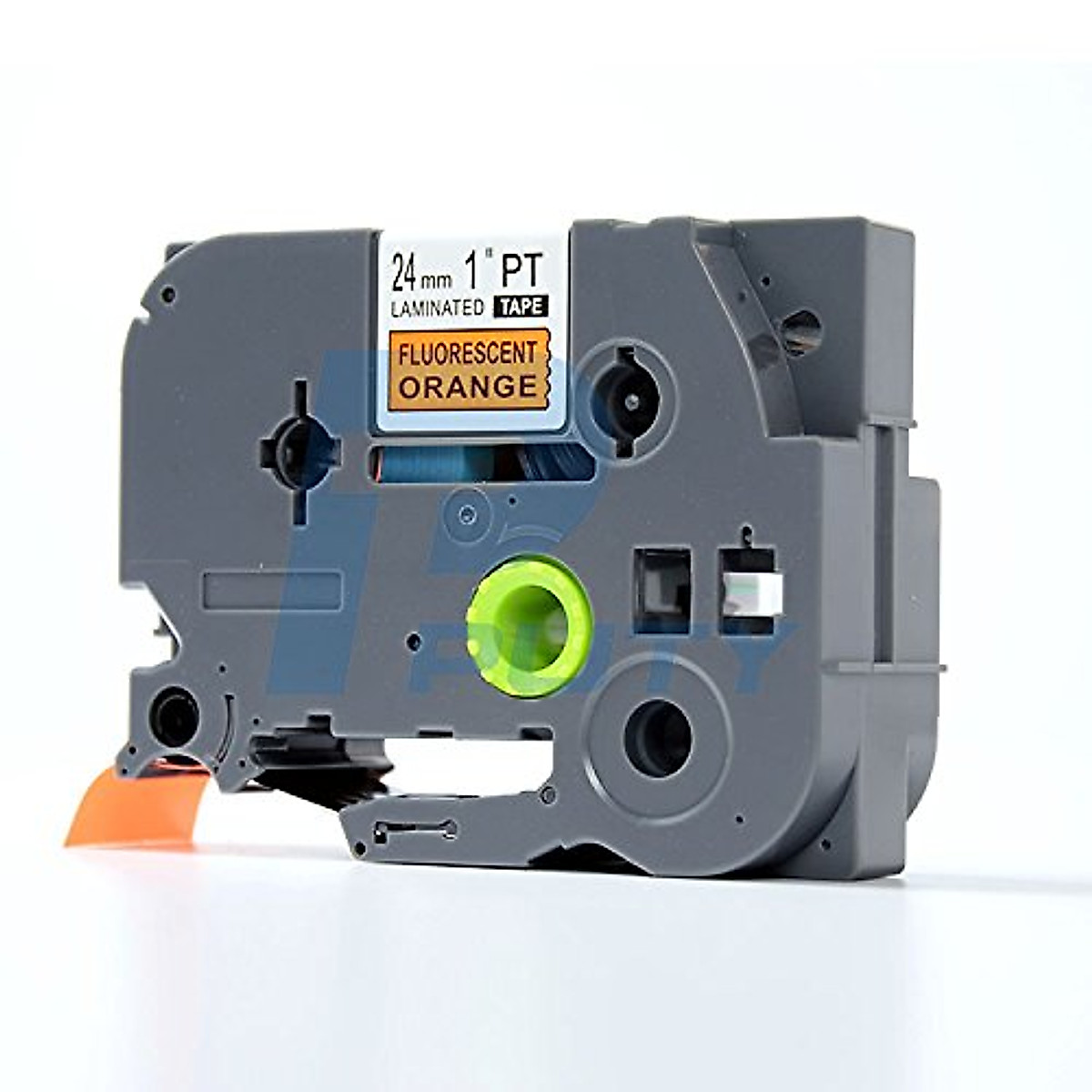 IDIK 1PK Black on Orange Fluorescent Laminated Label Tape Compatible for Brother P-Touch TZe-B51 TZ B51 Tze B51(24mm x 8m)