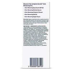 CeraVe Anti Aging Gel Serum for Face to Boost Hydration | With Ceramide Complex, Sunflower Oil, and Hyaluronic Acid | 1 Ounce