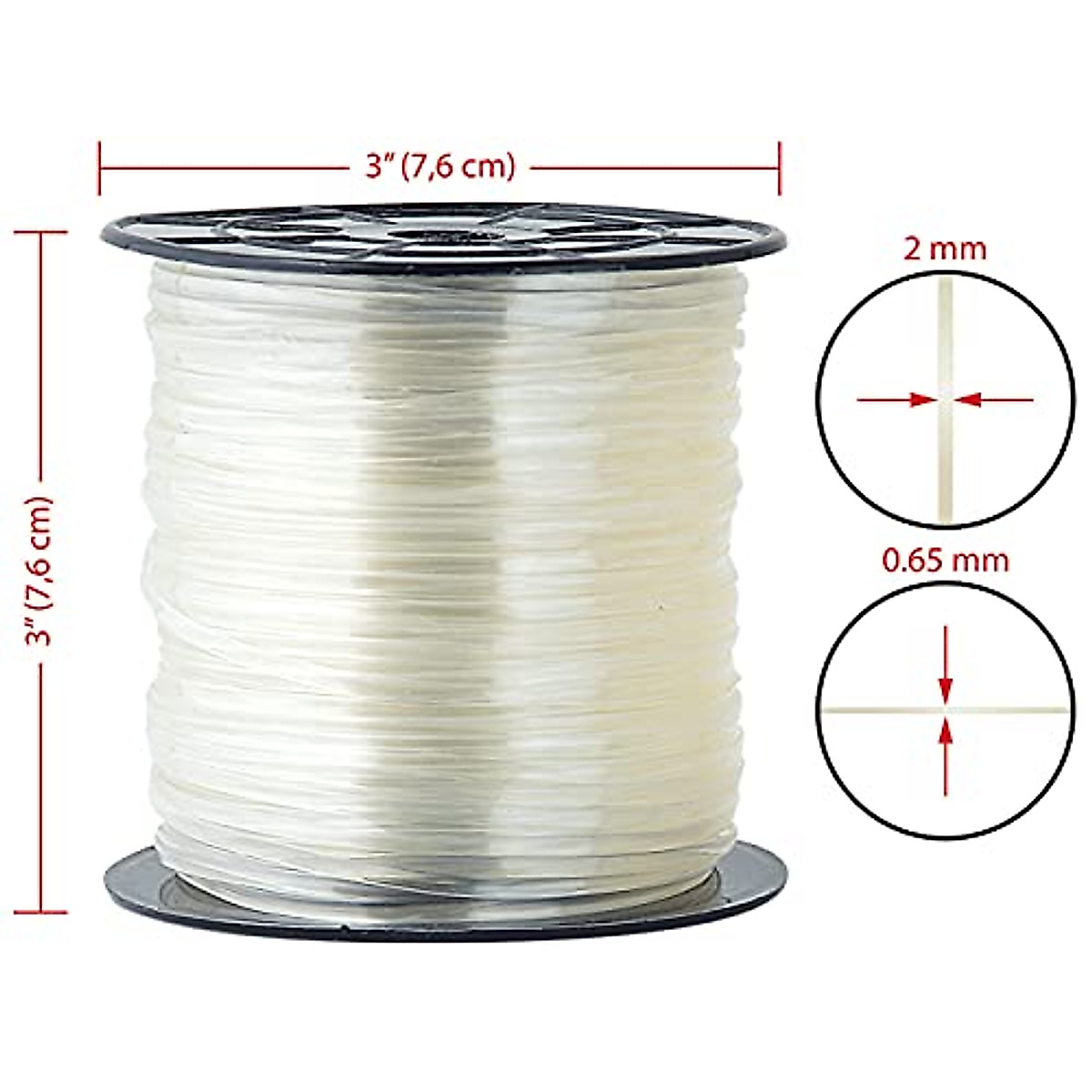 Toner Crafts SP4 Crystal Clear Spool Crystal Clear 100YD Spool, 100 yd