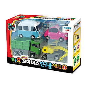The Little Bus Tayo Special Friends Set 2 - Mini Cars Series for Kids Bong Bong Heart Poco Max