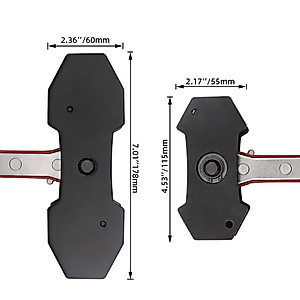 FIVE BANANAS Brake Caliper Press Tool, Car Ratcheting Brake Caliper Piston Spreader Press Tool with 2 pcs Steel Plates, Red