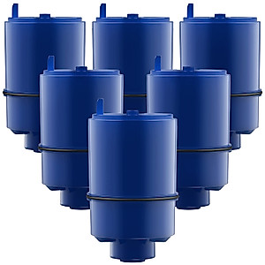 GLACIER FRESH Replacement for PUR® Water Filter Faucet, Replacement for RF9999® and RF-3375, Compatible with All Pur® Faucet Mount Filtration Systems, 6 Pack