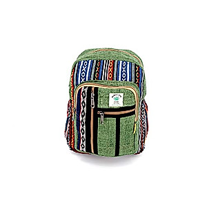 Unique Design100% Himalaya Hemp Backpack Small Backpack Hippie Backpack Festival Backpack Hiking and Tablet Backpack FAIR TRADE Handmade with Love.