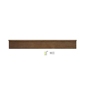 Rustic State Smith Wall Mount Wood Picture Ledge Photo Display - Kids Baby Nursery Room Bookshelf - Farmhouse Décor Floating Shelves - 30 Inch - Walnut - Set of 2