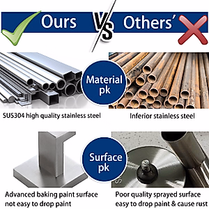 Towel Hooks for Bathrooms, Brushed Nickel Towel Hook for Kitchen Bathroom, SUS304 Stainless Steel Coat Hook, Square Heavy Duty Holder Robe Hooks for Hanging Towels, Coats, sponges, Wall Mount, 4 Pack