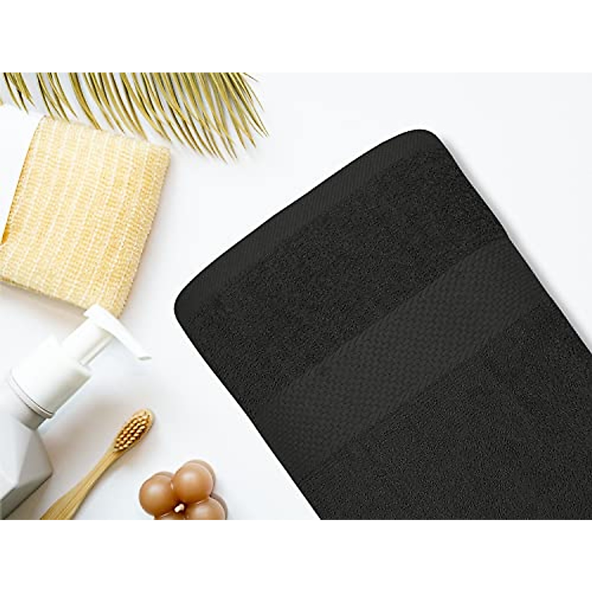 SOFTEX Linen 6-Pack Grey 24x48 Bath Towels Soft, Plush, Quick Dry, Absorbent, Premium Quality, Ultimate Comfort, Spa Experience, Home (100% Cotton)