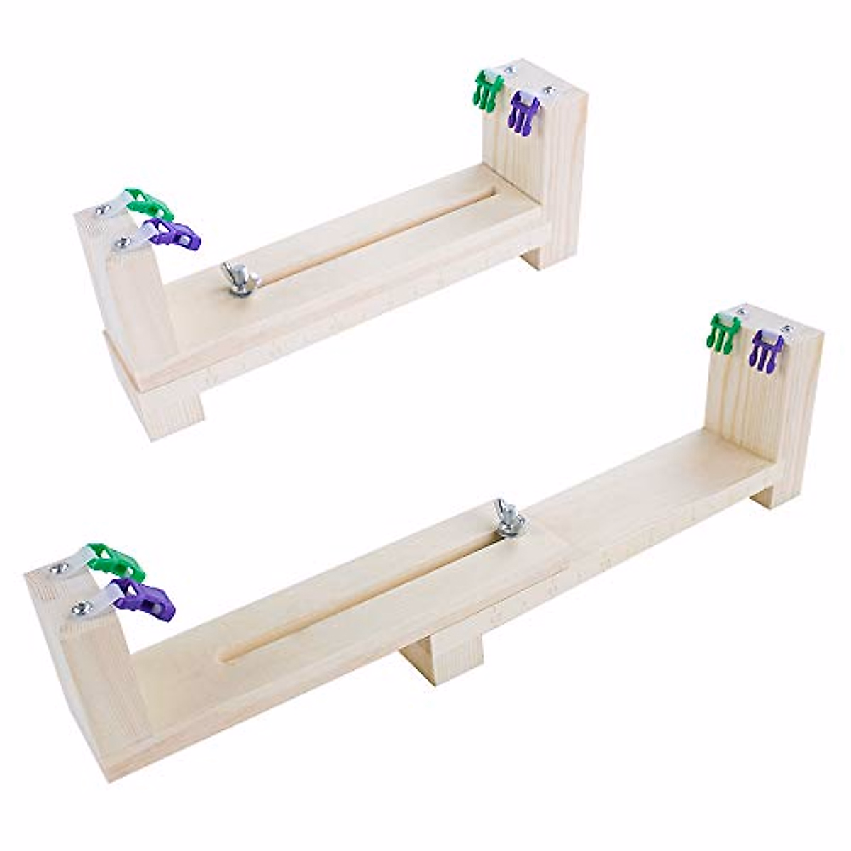 Adjustable Length Paracord Jig Bracelet Maker - Wooden Frame Jig - Paracord Braiding and Weaving DIY Craft Tool Kit - 550 Paracord and Buckles Included