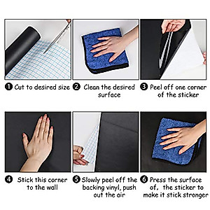 Chalkboard Wall Sticker Wall Decal Blackboard Wallpaper Large Chalkboard Contact Paper Roll KDG Self Adhesive DIY Reusable Erasable Chalkboard Stickers