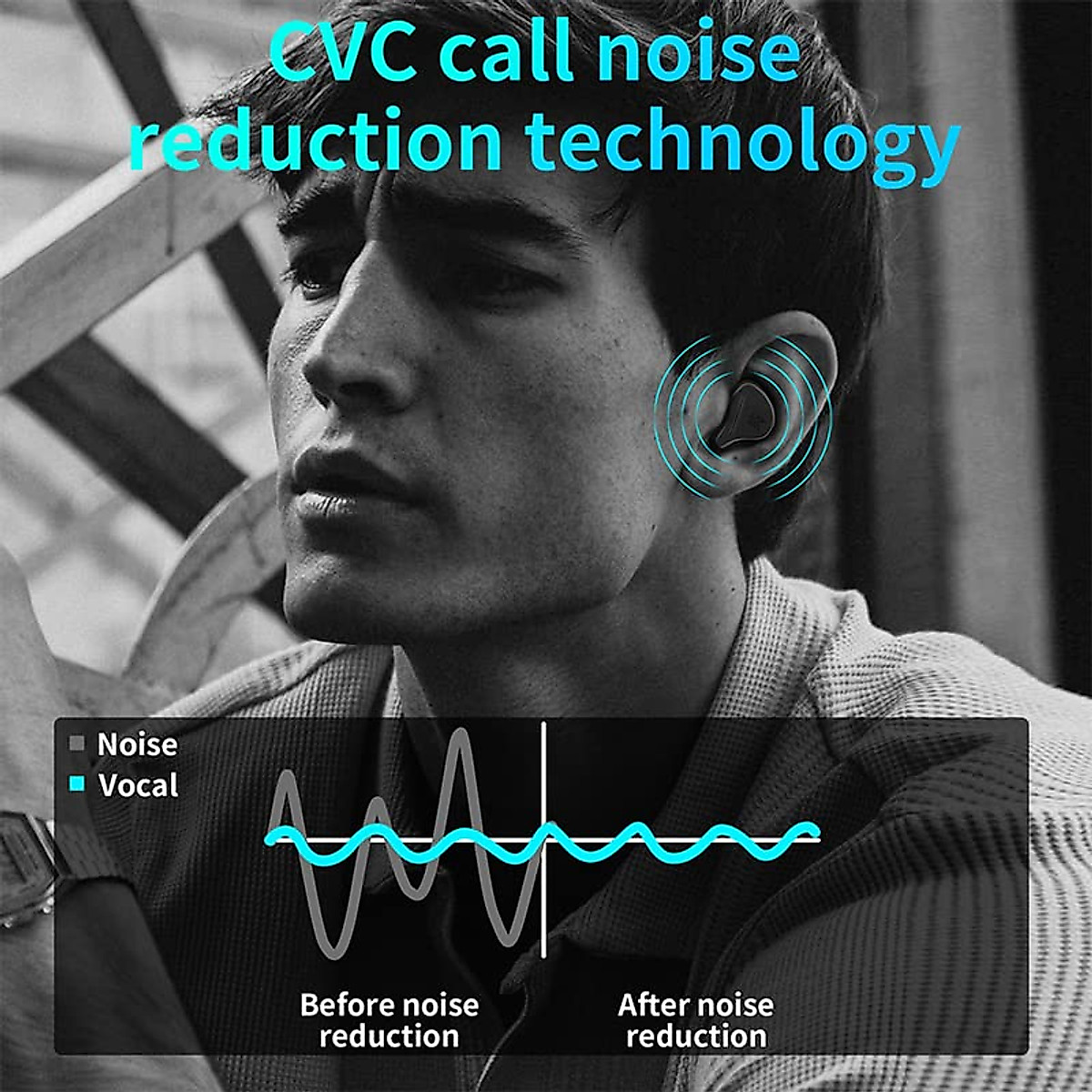 Linsoul KZ VXS TWS 1DD+4BA Hybrid Bluetooth Earphones True-Wireless Headphones Game Sport Earbuds Touch Control Noise Cancelling HiFi Headset