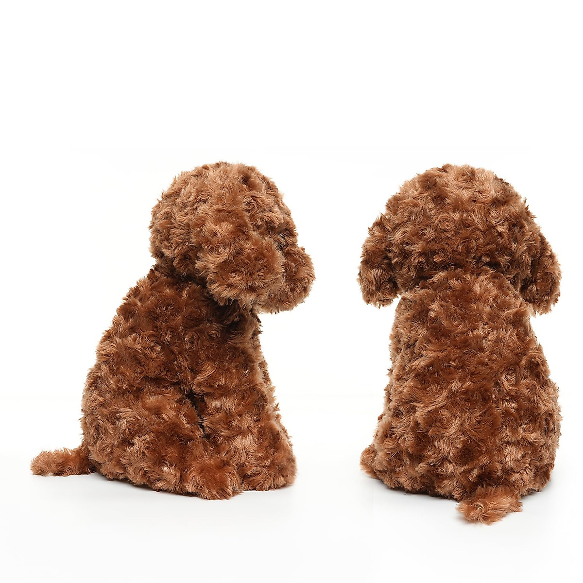 WEIGEDU Labradoodle Plush Toy, Fluffy Red Poodle Stuffed Animal, 12.6" - Perfect for Kids, Babies, Birthday