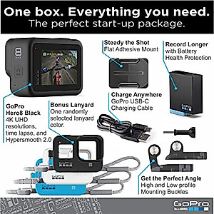 GoPro HERO8 Black E-Commerce Packaging - Waterproof Digital Action Camera with Touch Screen 4K HD Video 12MP Photos Live Streaming Stabilization
