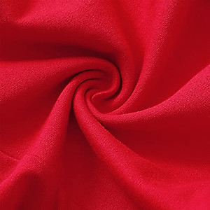 SOBOWO Toddler Red Dress Christmas Baby Infant Cotton Long Sleeve Princess Tutu Dresses 9 Months-3T(2-3T, Red Long Sleeve)