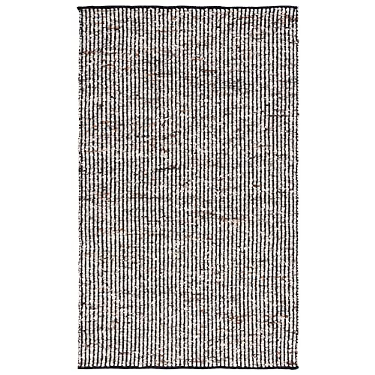 Safavieh Natura Collection Accent Rug - 4' x 6', Black & Ivory, Handmade Flat Weave Wool & Jute, Ideal for High Traffic Areas in Entryway, Living Room, Bedroom (NAT331Z)