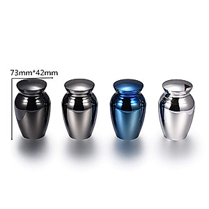 KemtAt Cremation jar Stainless Steel Engraving 72mm42mm Cremation Urns for Human Ashes Pets Ashes Souvenirs-Rat_Large 73mm 42mm
