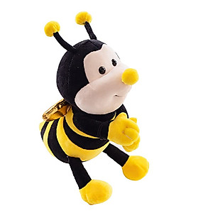 CASAGOOD Cute Bumblebee Stuffed Animals Super Soft Yellow Bee Plush Toys Stuffed Honeybee Plushies Animal with Wings Honey Bee Plush Doll Animal Toy for Kids & Lovers 13 INCH