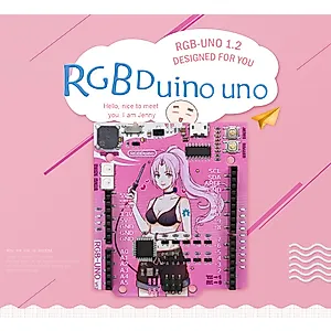 BIQU RGBDuino UNO V1.2 Jenny Development Board ATmega328P Chip CH340C VS Arduino UNO R3 Upgrade for Raspberry Pi 4 Raspberry Pi 3B