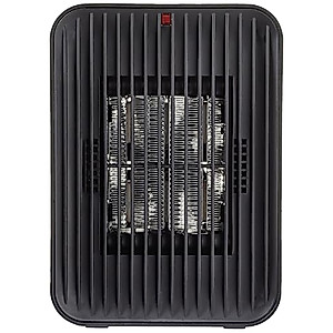 Amazon Basics Ceramic Space Heater, Electric Heater for Indoor Use With 3 Heat Settings, Temperature Control, Lightweight (1.7 LBS), 520W, 5.1"L x 3.5"W x 7"H