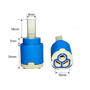 25mm Ceramic Cartridge, Single Handle Ceramic Faucet Cartridges, Ceramic Disc Cartridges Valve for Bathroom Shower