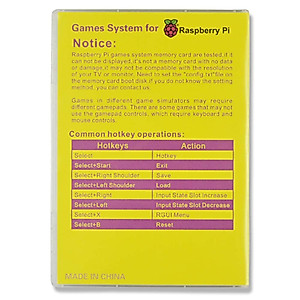 Raspberry 3B 3B+ Compatible Game Card 128GB Loaded More Than 8000 Stand-Alone Games Retro Arcade Games and 3D Video Preview Plug and Play in Emulation Simulation RETROPIE’s Simulation Game