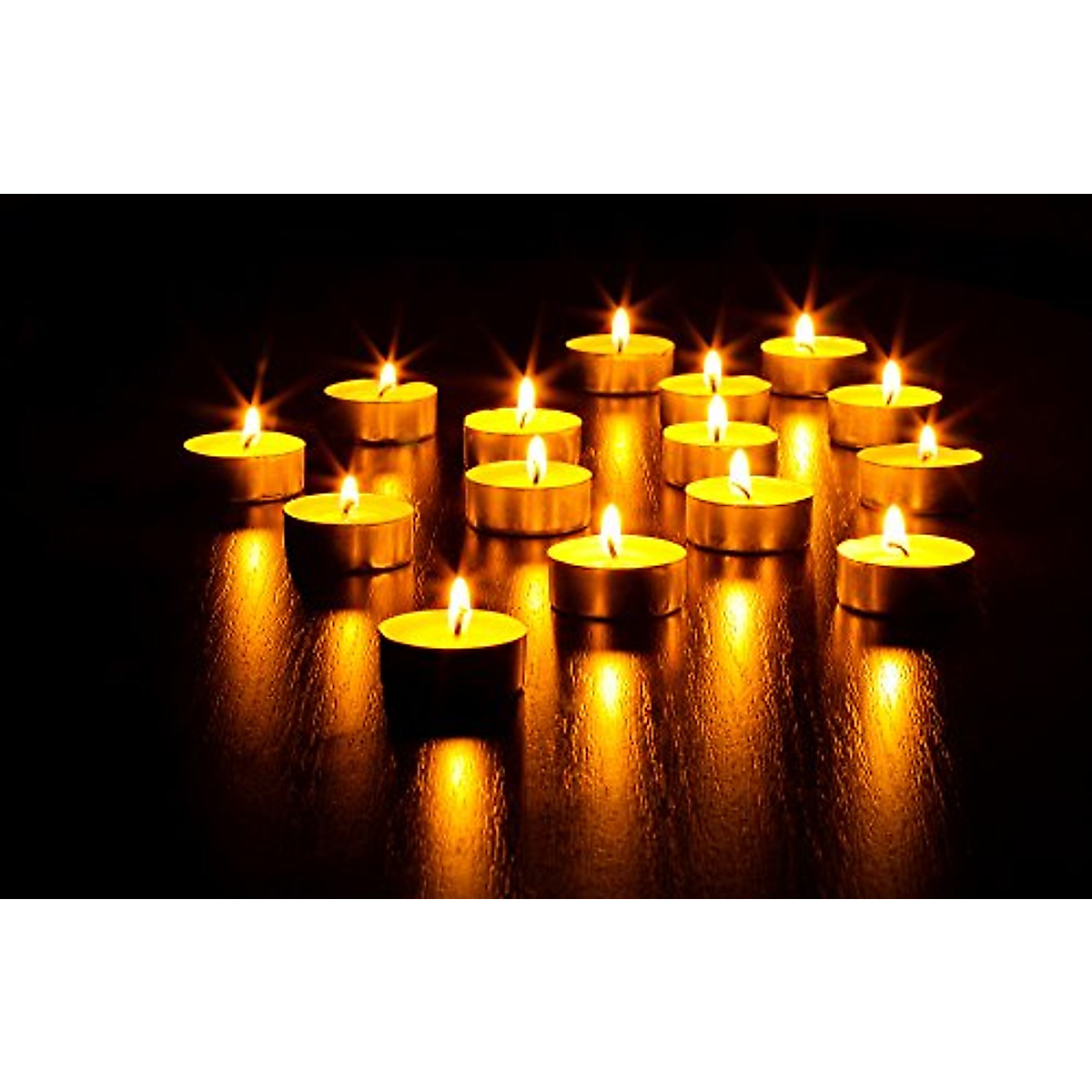 Ohr Tealight Candles - 200 Pack Bulk Tea Lights Candles - White Tealights Unscented - 4 Hour Burn Time