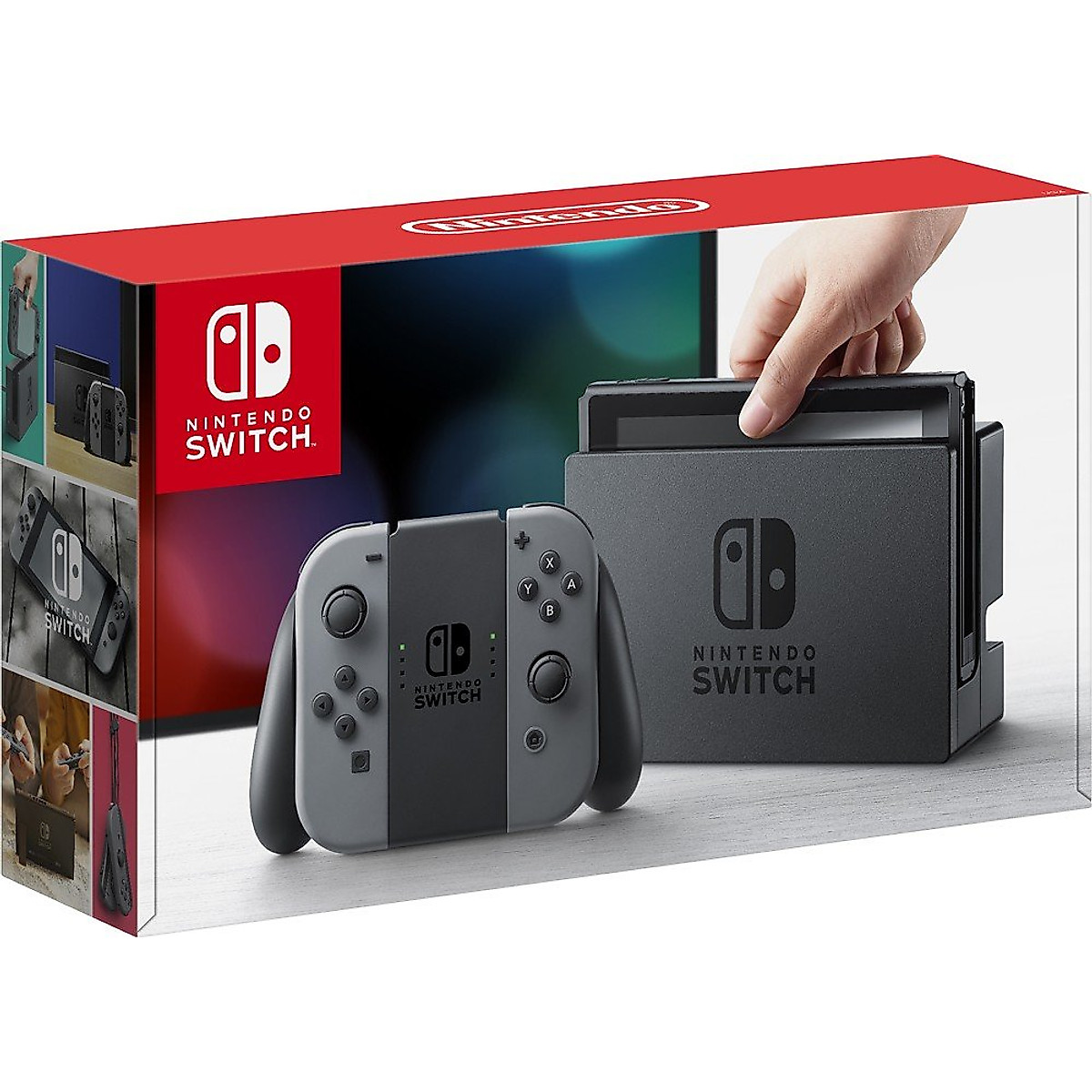 Nintendo Swtich 4 items Bundle:Nintendo Switch 32GB Console Gray Joy-con,64GB Micro SD Memory Card and an Extra Pair of Nintendo Joy-Con (L/R) Wireless Controllers Neon Blue,The Legend of Zelda