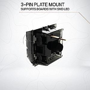 HIGROUND Titan Heart Linear Speed Keyboard Switch - 3.6mm Travel, Unique Heart Design, Pre-lubed, Gold Plated Spring, Durable Build, 3-Pin Plate Mount, 36-Pack MX Mechanical