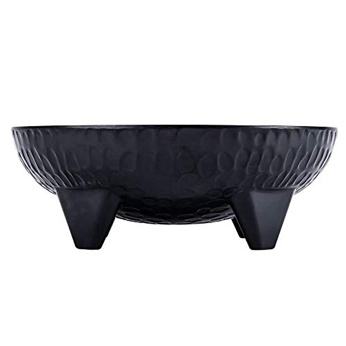 G.E.T. MOJ-803-BK Black 26 oz. Molcajete Bowl, Break Resistant Dishwasher Safe Melamine Viva Mexico Collection (Pack of 12)