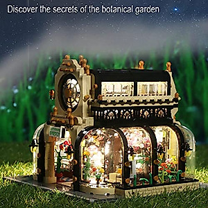 General Jim's Botanical Gardens City Streetview Building Blocks Set - Modular Creator Set with Lights Compatible with Major Brands