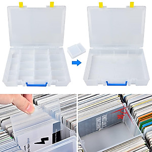 Xuerdon Trading Card Storage Box, 2300+ Playing Card Case Holder Organizer Compatible with PM TCG/for Yugioh/for CAH/for Phase 10/ for Topps Football Baseball Sports Cards (Case Only) - White