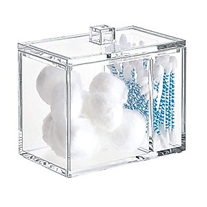 iDesign Clarity Wall Mount Nail Polish Storage Rack with 3 Shelves for Bathroom, Vanity, Closet, Bedroom, Set of 1, Canister