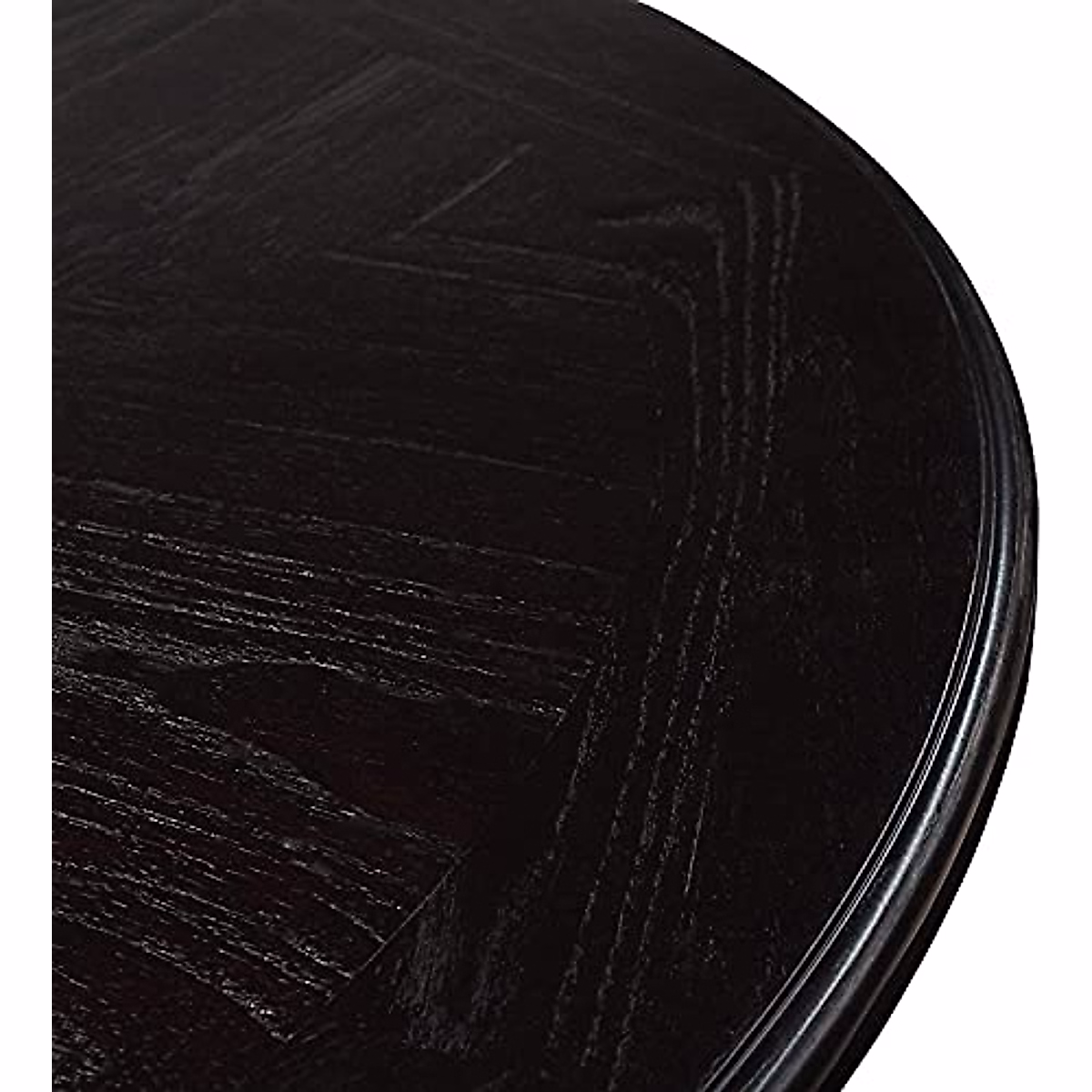 New Classic Furniture Gia 5-Piece Round Counter Height Dining Set with 1 Dining Table and 4 Chairs, 42-Inch, Ebony