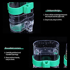 2 pcs Bird Feeder for Cage, Parakeet Water Dispenser Parrot Feeder Parakeet Waterer Cockatiel Cage Accessories, Automatic Feeding for Budgies Finch Canaries Lovebirds