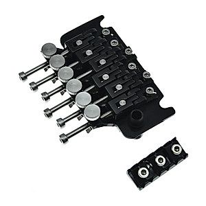 KAISH Whole Set Stainless Steel Tremolo Fine Tuner Screws String Insert Block Saddle Mounting Screws Locking Nut & String Lock Screws for FR