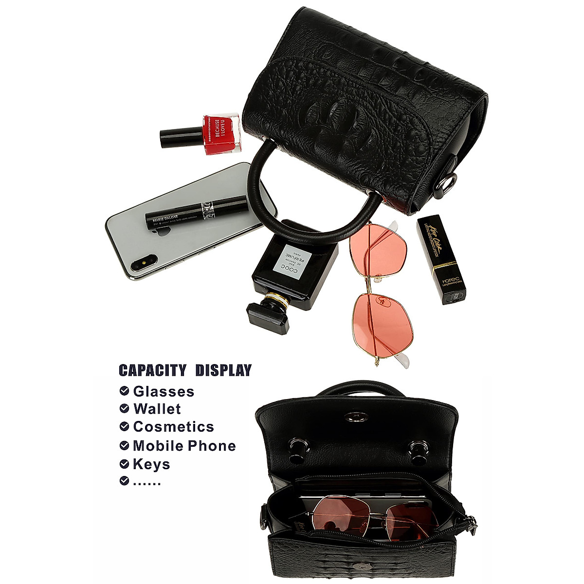 IN.RHAN Women's Handbag Square Straw Handmade Rattan Purse Weave Crossbody Bag Khaki