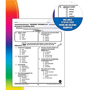 Spectrum 5th Grade Test Practice Workbooks All Subjects, Ages 10 to 11, 5th Grade Test Practice, Language Arts, Reading Comprehension, Vocabulary, Writing and Math Reproducible Book - 160 Pages