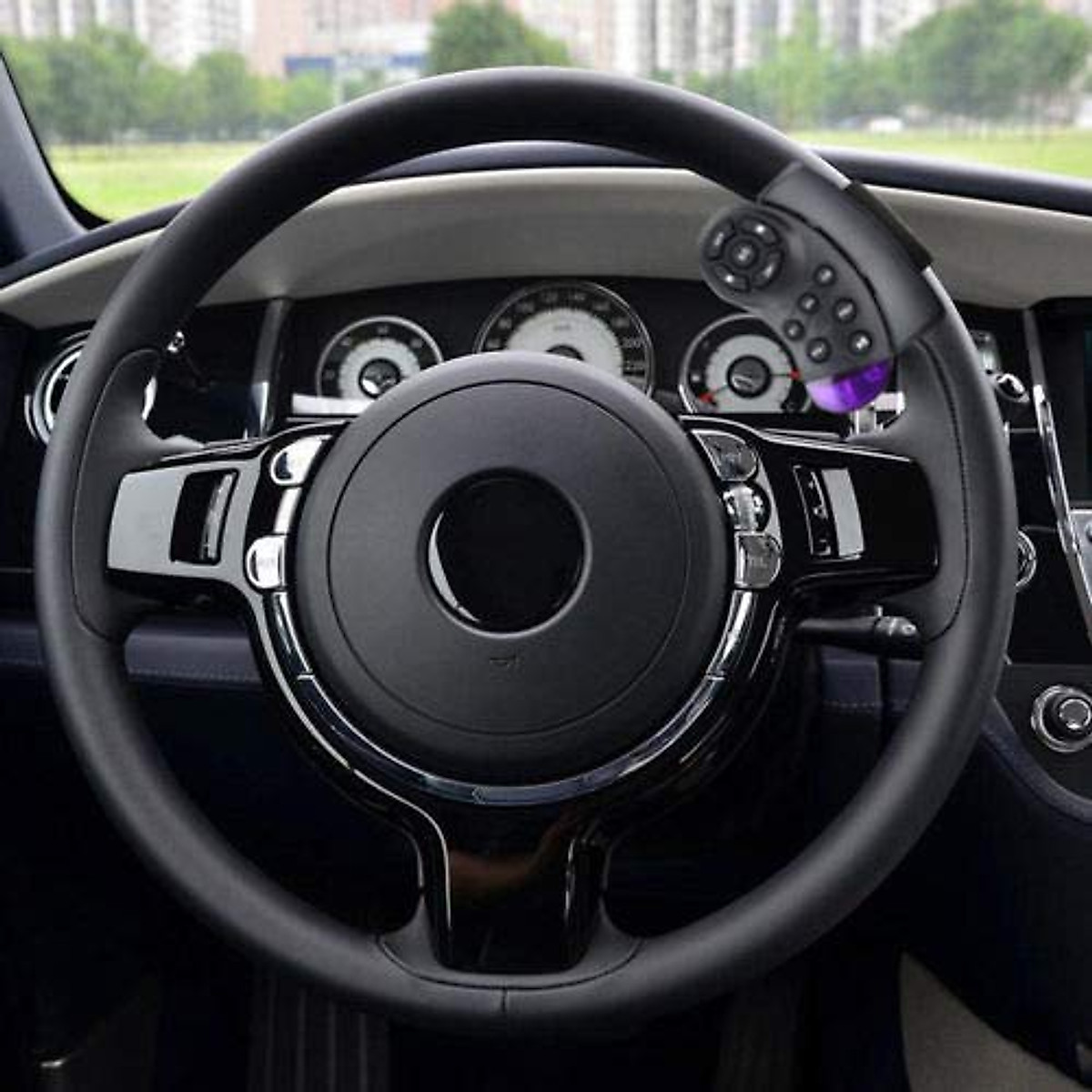 BEESCLOVER Universal Steering Wheel Button Remote Control Key for Car Navigation DVD Multimedia Music Player