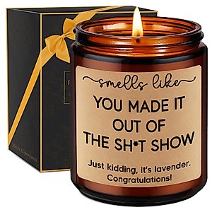 Miracu You Made It Candle - Congratulations, Retirement Gifts for Women Men, Quit Job, New Job Gifts for Her Him, New Beginnings, Farewell Gifts for Coworkers, Coworker Leaving Gifts for Work Friends