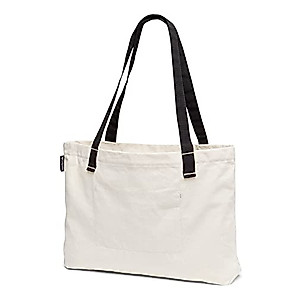 Columbia Unisex Camp Henry Tote, Undyed Canvas/Black Logo, One Size