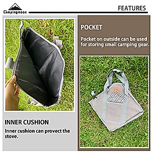 CAMPINGMOON Carrying Storage Bag for Large Size Grill B-045